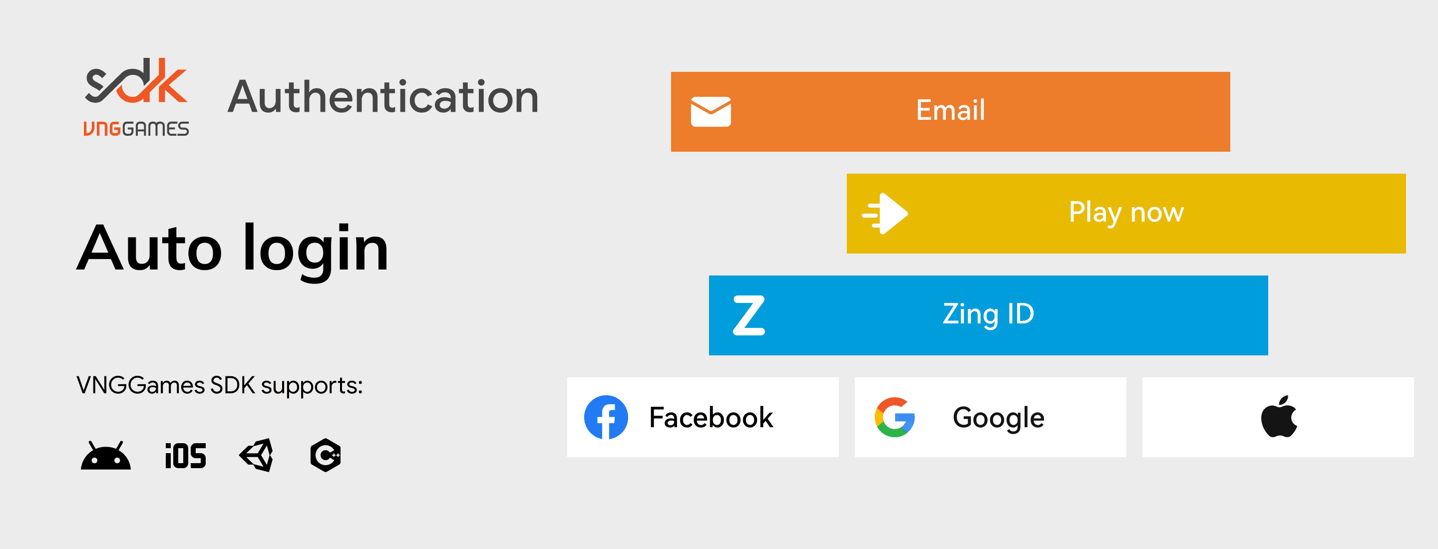Auto login – VNGGames SDK Documentation